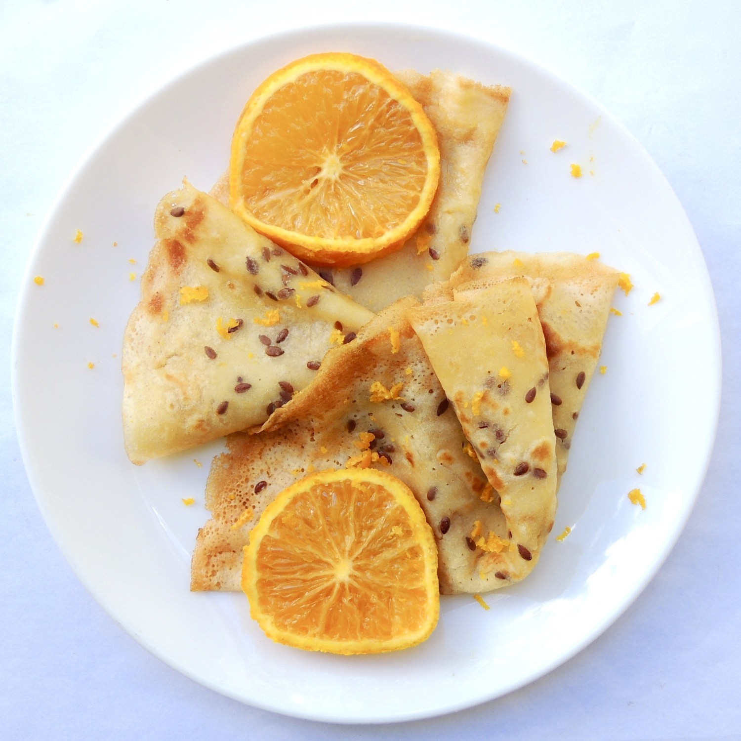 Orange & Coconut Crepes - Healthy Kajuju